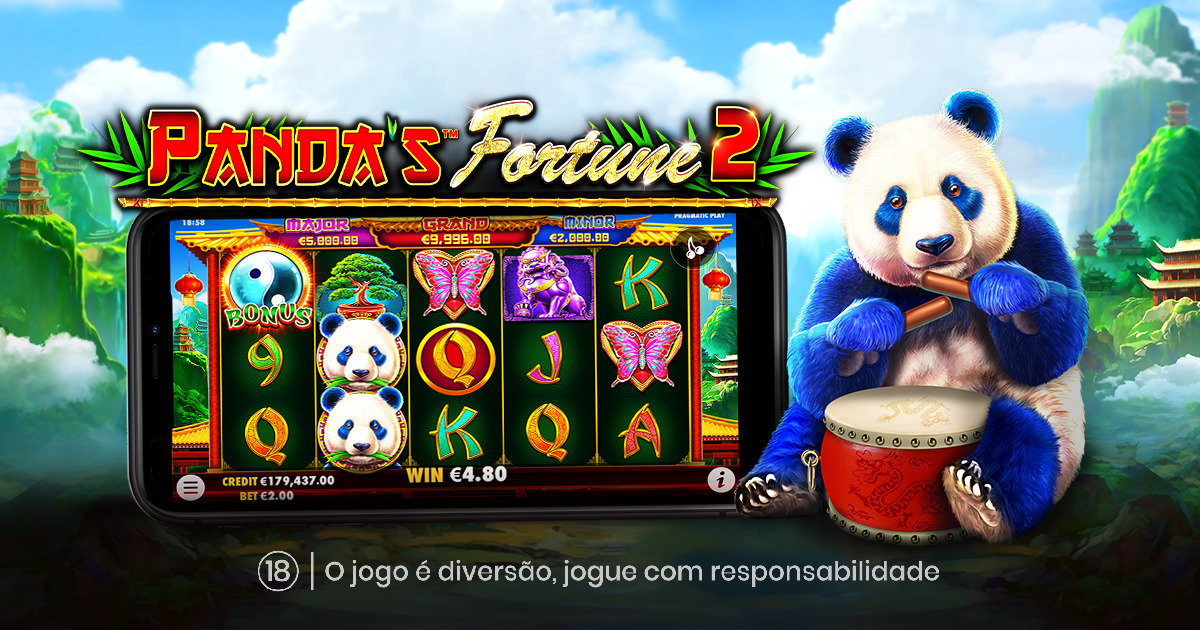 Nova aventura da Pragmatic Play com o Panda’s Fortune 2