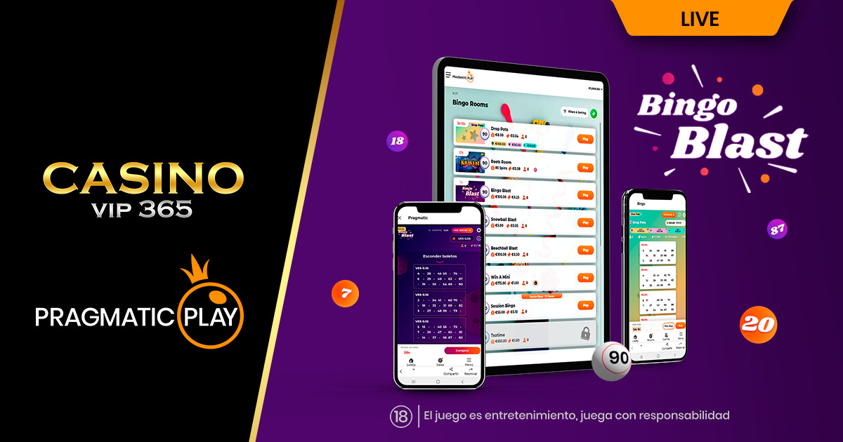 O Bingo da Pragmatic Play vai no ar com o Casino VIP 365